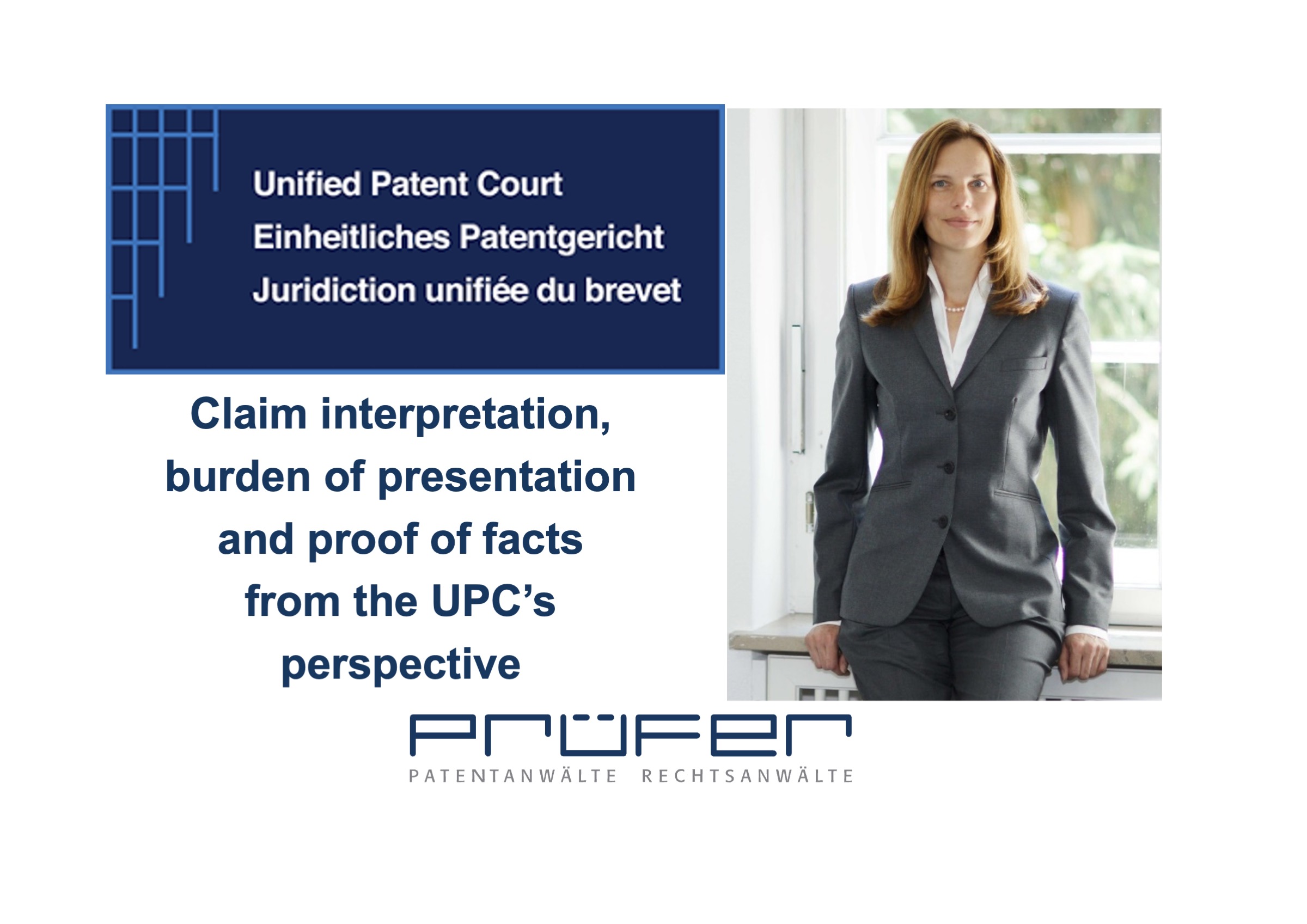 Claim interpretation, burden of presentation and proof of facts from ...